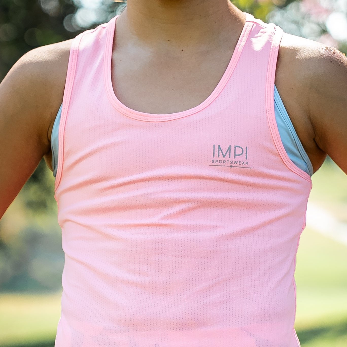 IMPI Fitted Running Singlet - Pink Sherbet - Impi Sportswear