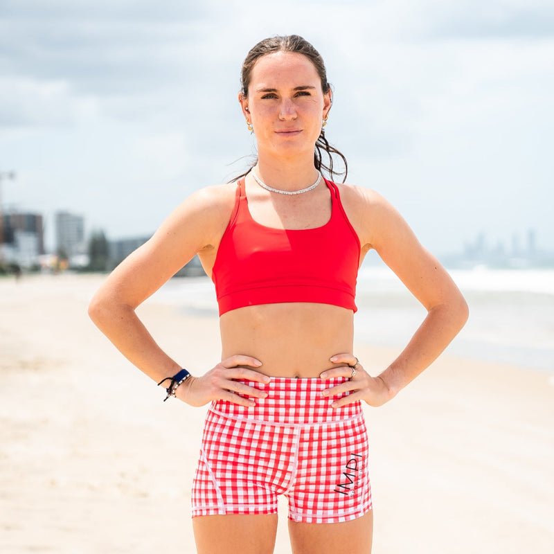 IMPI Running Loop Bra Top - Red - Impi Sportswear