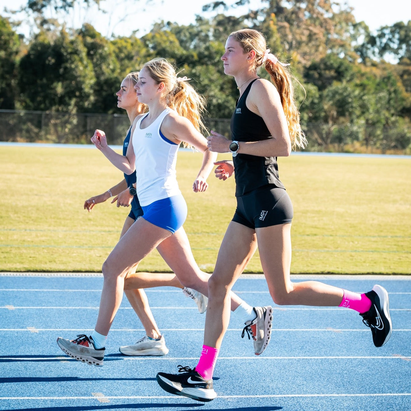 Girls Bike Shorts & Running Shorts - Black - Impi Sportswear