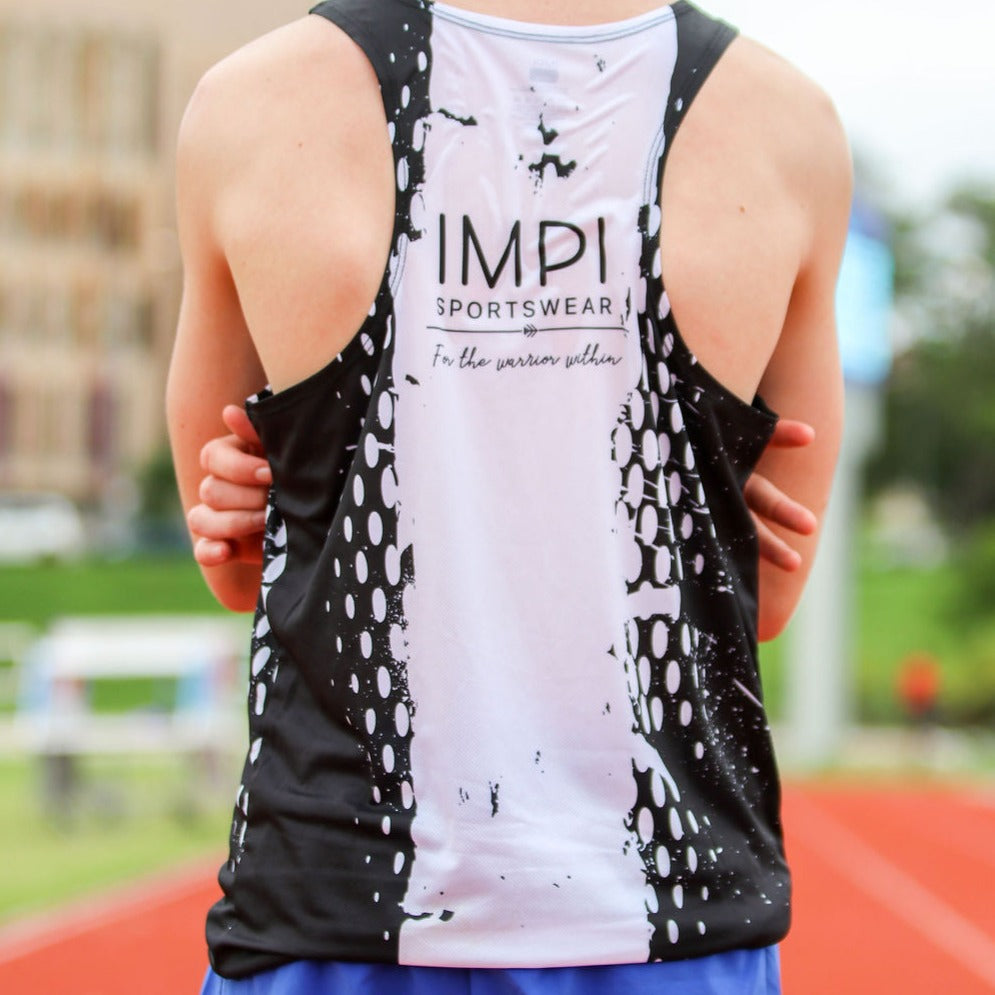 IMPI Boys Running Singlet - Black - IMPI Sportswear