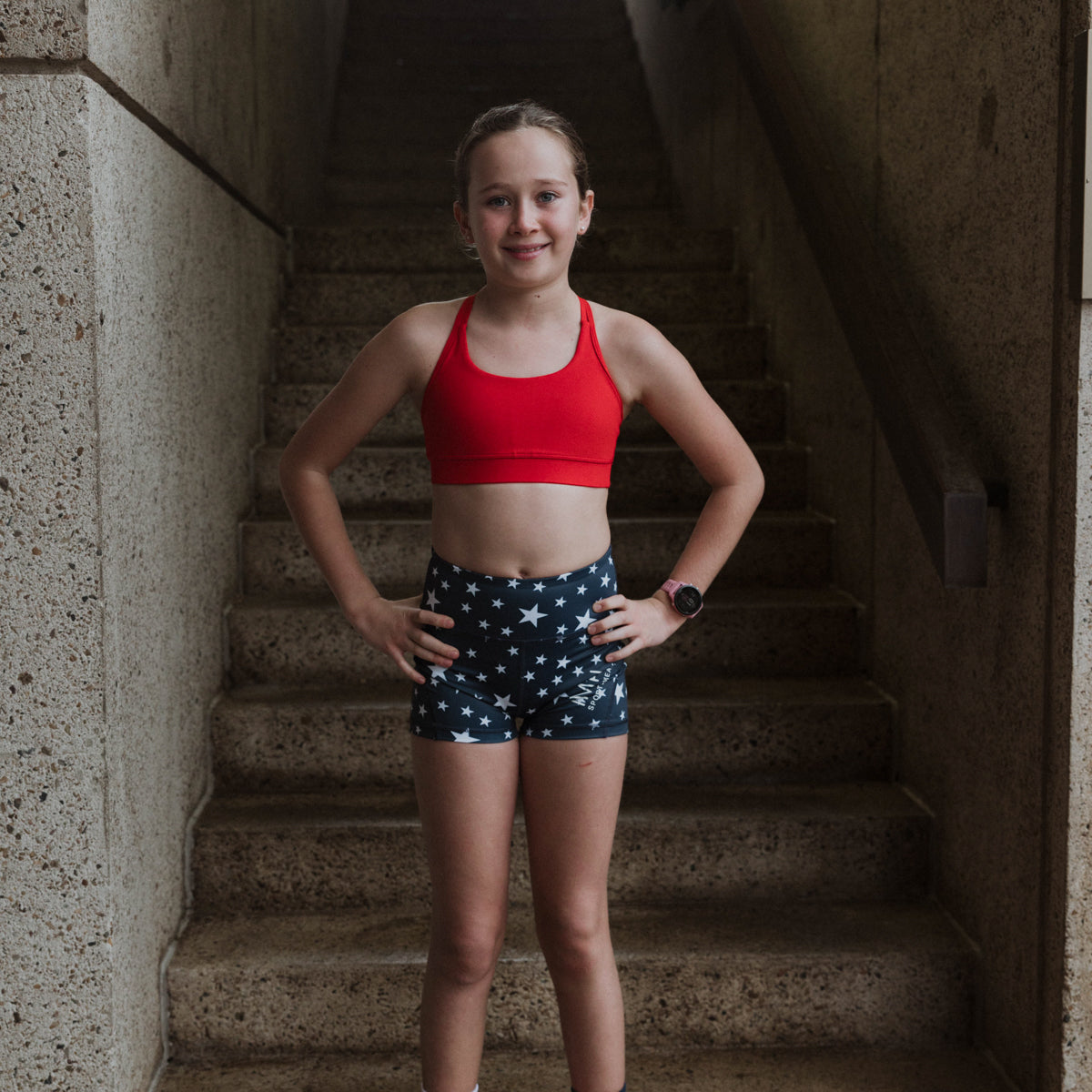 IMPI Running Loop Bra Top - Red - IMPI Sportswear