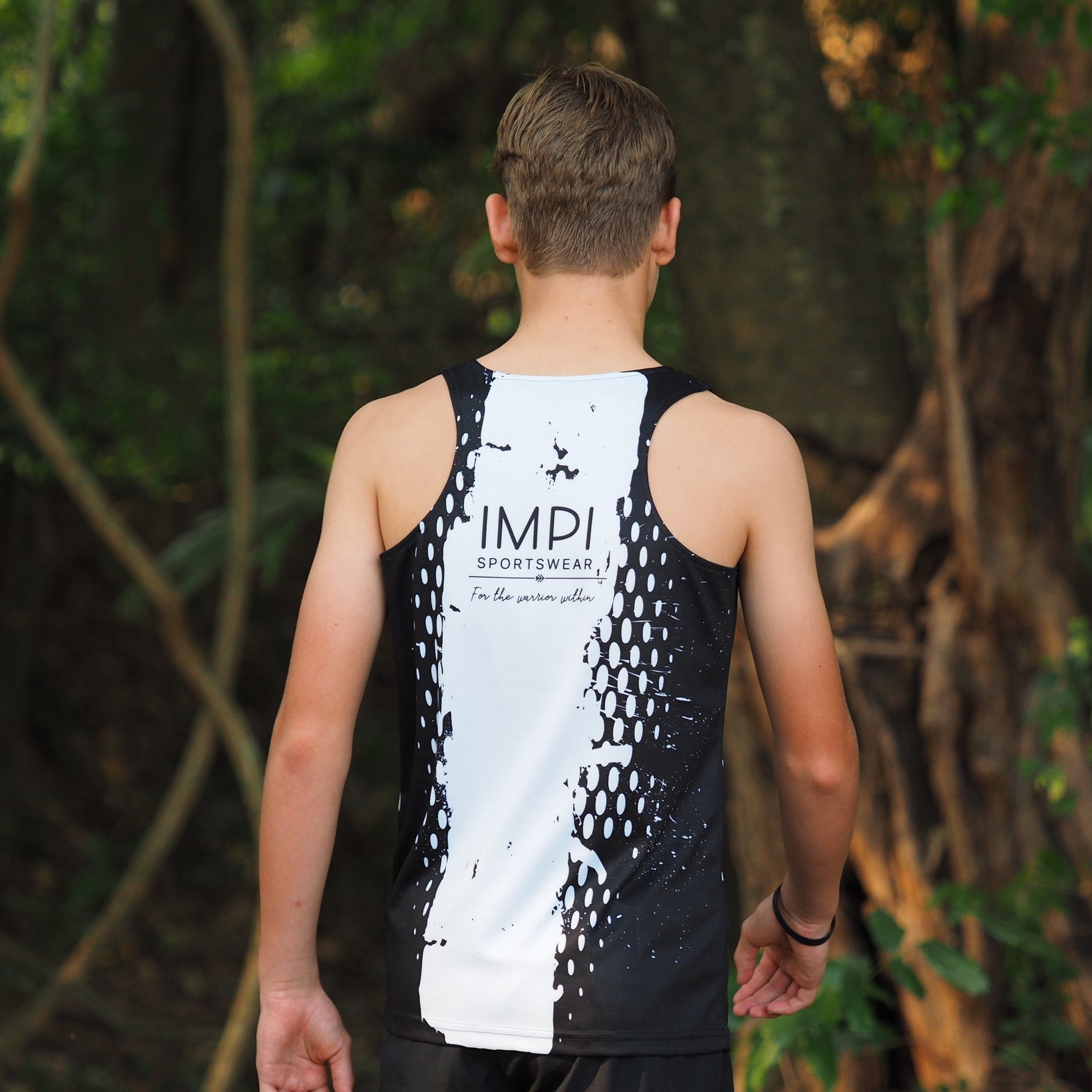 IMPI Boys Running Singlet - Black - Impi Sportswear